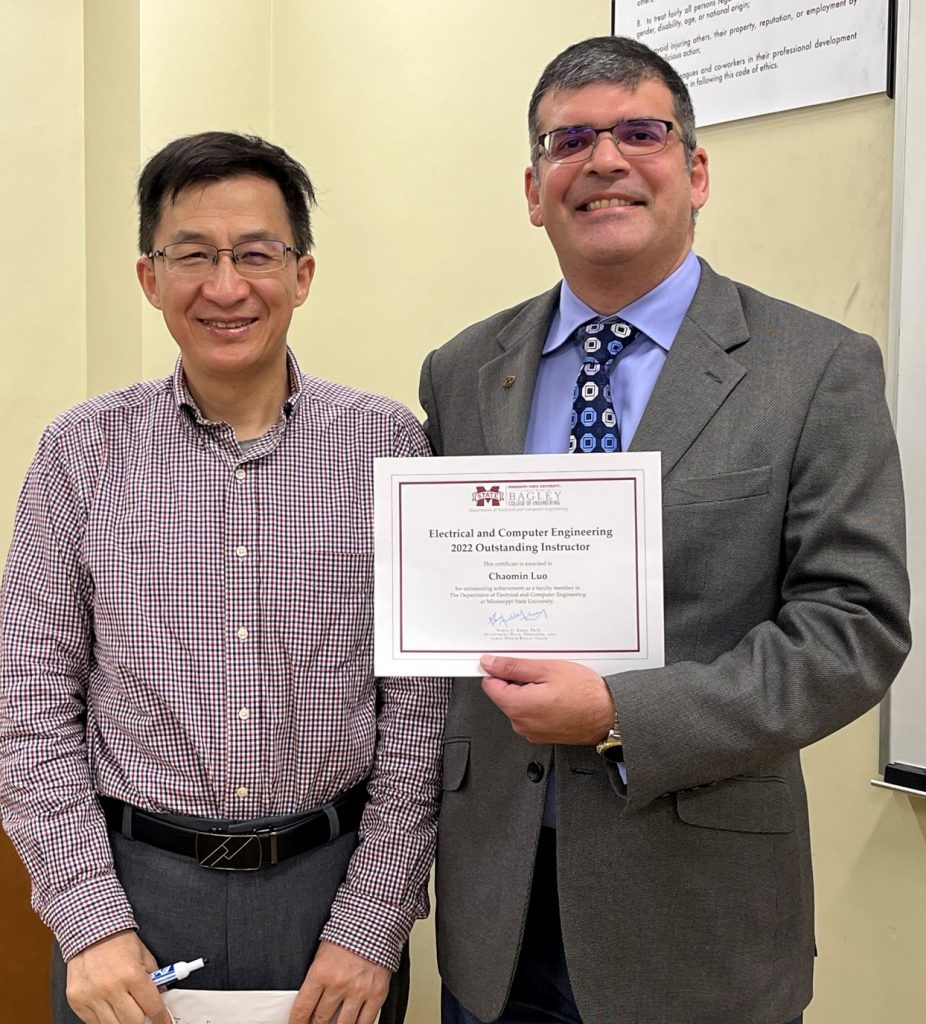 ECE Announces Its 2022 Department Awards - Electrical & Computer Engineering - Bagley College of ...