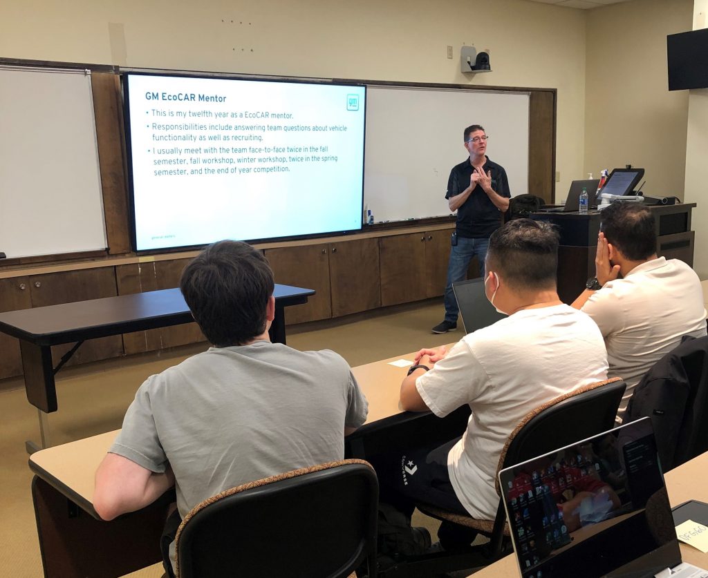 GM Systems Engineer Visits ECE Class and EcoCar - Electrical & Computer ...